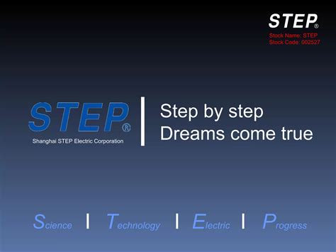 Step Introduction Ppt