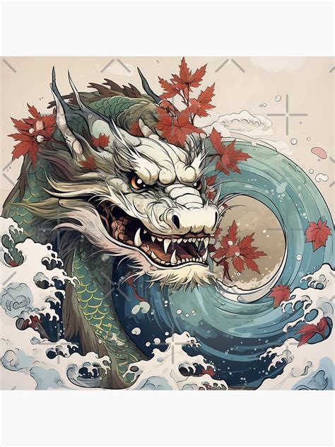 Zeichnungen Mythischer Wasserdrachen Ein Farbenfroher Mythischer