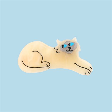 Siamese Cat Hair Clip Clip Art Library