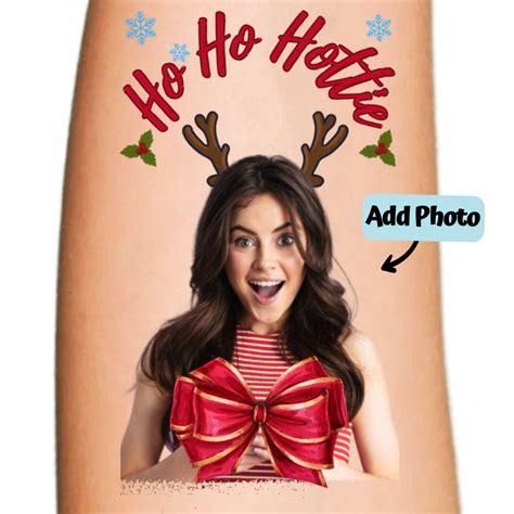 Ho Ho Hottie Custom Temporary Tattoo To Heat Up The Holidays Inkbond
