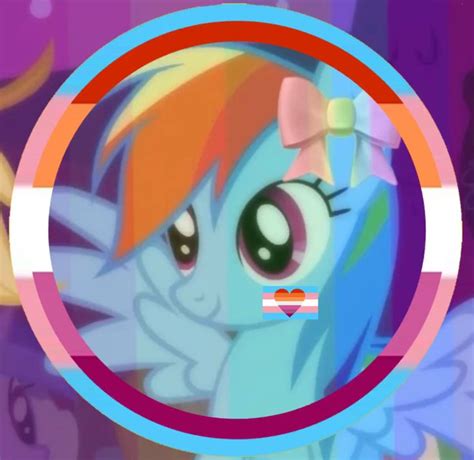 Transgender Lesbian Rainbow Dash Mlp Pride Pfpicon 💗 Rainbow Dash Lesbian Rainbow My Little