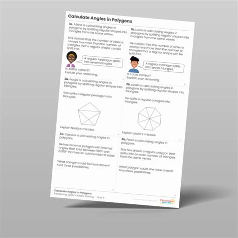Year 6 Calculate Angles Reasoning And Problem Solving Resource Classroom Secrets