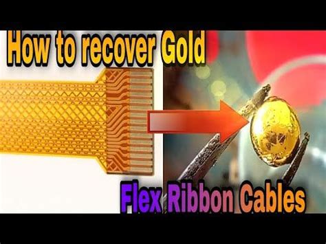 Flex Ribbon Cables Gold Recovery Computer Connectors Gold Recovery