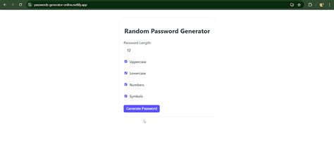 Conclusion To Our Random Password Generator