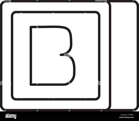 Alphabet Cube Block Toy Stock Vector Image Art Alamy