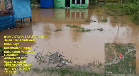 Curah Hujan Tinggi Sejumlah Wilayah Di Pohuwato Terendam Banjir Gopos Id