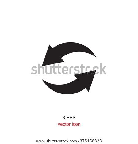 Undo And Redo Or Rotation Arrow Icon Stock Vector Shutterstock