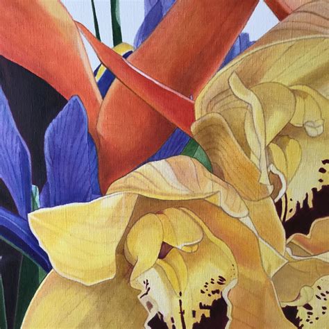 Agnes Lefevre Iris Et Orchidées 2015 Available For Sale Artsy