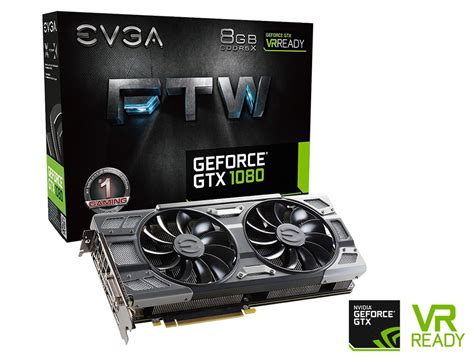 EVGA GeForce GTX 1080 FTW Gaming ACX 3 0 08G P4 6286 KR 8GB GDDR5 256