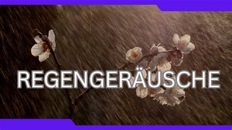 Regengeräusche helfen beim entspannen einschlafen und träumen 2 YouTube