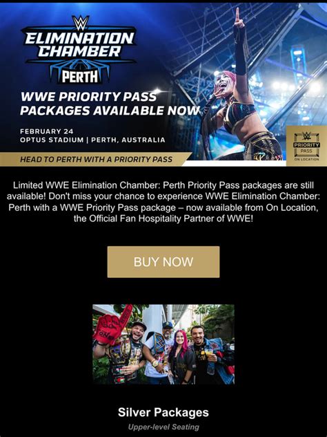 Wwe Shop Now Available Limited Wwe Elimination Chamber Perth