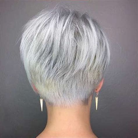 Short Hairstyle Grey 2017 Fashion And Women