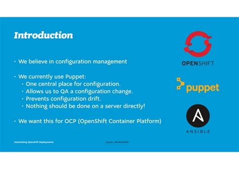 Automating Openshift Deployments Ppt