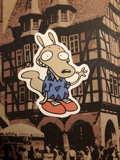 Rockos Modern Life Nickelodeon 90s Anime Fantasy Sticker 3927169171