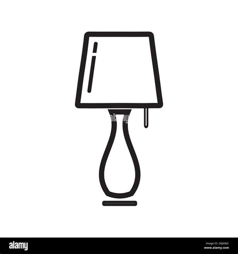 desk table lamp editable outline vector icon stock vector image and art alamy