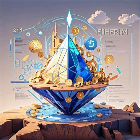 Premium Ai Image 3d Etherium Nft Cryptocurrency Graphic Chart