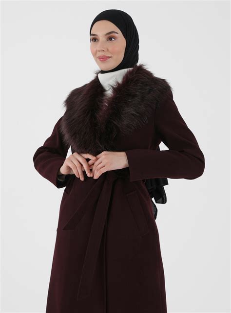 Fully Lined V Neck Collar Coat