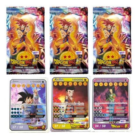 50 Sobres De Cartas Dragon Ball Super Holográficas Cuotas Sin Interés