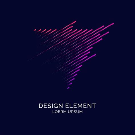 Premium Vector Abstract Elements With Dynamic Lines And Particles Vector Illustration In Flat