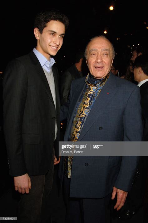 Mohamed Al Fayed And His Son Omar Al Fayed Attend The Launch Party Of