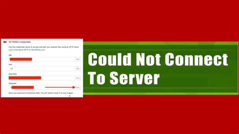 Authentication Failed How To Fix Critical Error Could Not Connect To