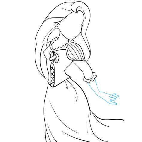 Rapunzel From Tangled Full Body Drawing
