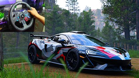 2021 Mclaren 620r Forza Horizon 5 G29 Steering Wheel Gameplay