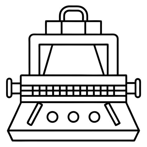 Grader Machine Outline Coloring Book Page Line Art Drawing Premium Ai Generated Vector