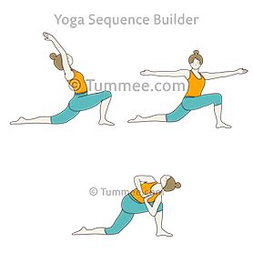 Crescent Low Lunge Easy Revolved Side Angle Pose Flow Anjaneyasana