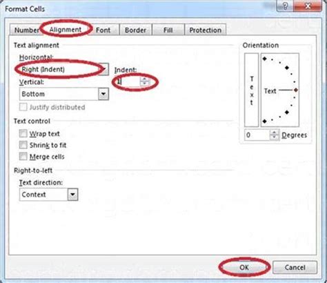 modify the cell alignment settings exam4training