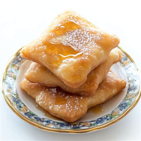 A Close Up Of A Stack Of Fluffy Sopapillas Deep Fried Pastries