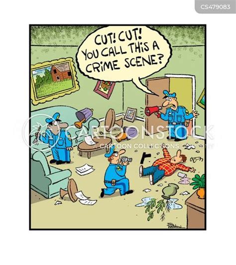 Crime Scene Cartoons And Comics Funny Pictures From Cartoonstock