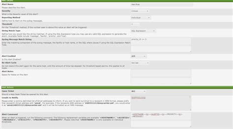 Alert Rule Issue 31 Cacti Plugin Syslog GitHub