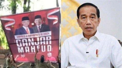 Kunjungan Kerja Ke Bali Jokowi Kecewa Baliho Ganjar Mahfud Dicopot