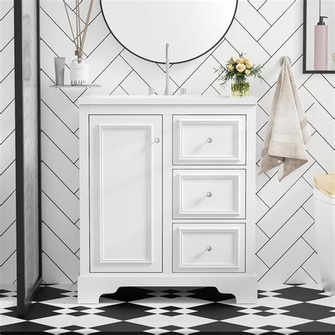 Winston Porter Traelyn 30 Single Bathroom Vanity With Ceramic Top Wayfair