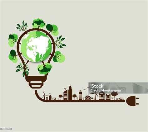 생태 개념 세계는 에너지 절약 전구 녹색 벡터 일러스트 레이 션에 0명에 대한 스톡 벡터 아트 및 기타 이미지 0명 개념 깨끗한 Istock