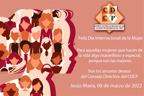 Saludo Por El Dia De La Mujer Cdcp
