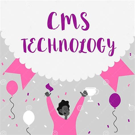 Sign Displaying Cms Technology Word For Programs That Are Used To