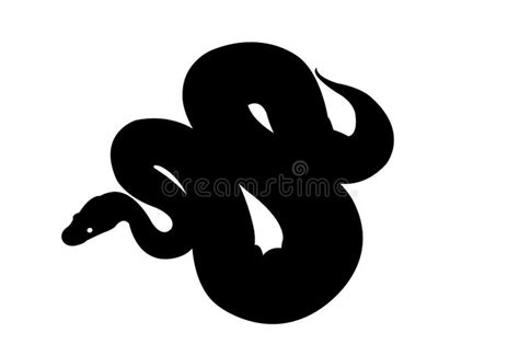 Black Python Silhouette Stock Illustrations 1914 Black Python