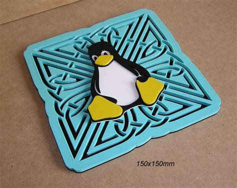 Stl File Penguin Logo Linux Operating System Open Source Open