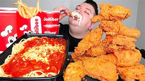 5 481 Calorie Jollibee Feast MUKBANG YouTube