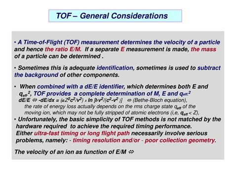 Ppt Time Of Flight Tof Basics Powerpoint Presentation Free