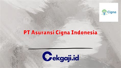 Cek Gaji Pt Asuransi Cigna Indonesia Update 2024 Cek Gaji