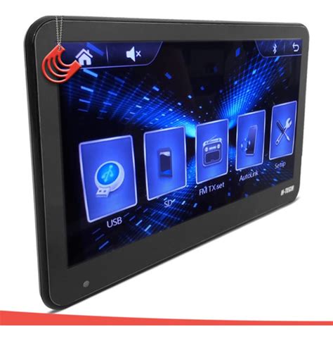 Tela Traseira Encosto Universal Acoplar 10 Polegadas H Tech Frete Grátis