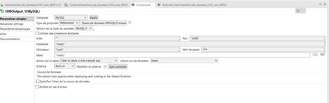 Tutorial Création Dun Job Insertion De Données De Fichier Csv Vers