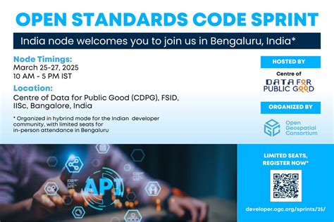 🧑🏽‍💻 Join Us In Bengaluru At The Ogc Open Standards Code Sprint India