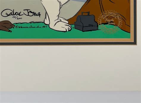 Original Warner Brothers Limited Edition Cel Hello Ralph Hello Sam Signed By Chuck Jones