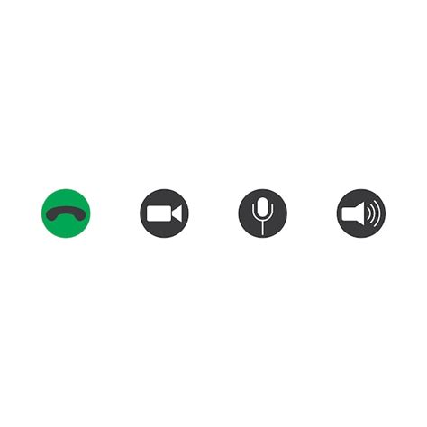 Premium Vector Communication Button Icon