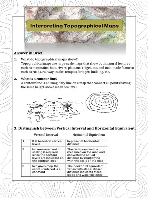 Interpreting Topographical Maps Questions And Answers Uploaded On Gc