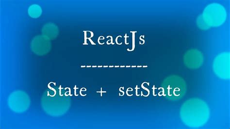 Dr Emanabdellatif State Using Setstate Method In React Js تعلم